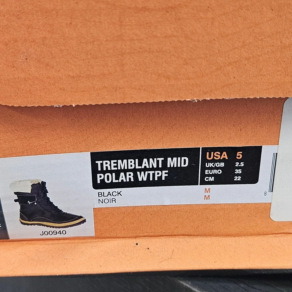 Merrell | Shoes | Merrell Tremblant Mid Polar Waterproof Black Duck ...